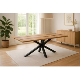 Esstisch Pedro / 240x100 / Spider-Gestell Schwarz