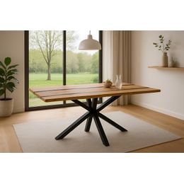 Esstisch Pedro / 160x85 / Spider-Gestell Schwarz