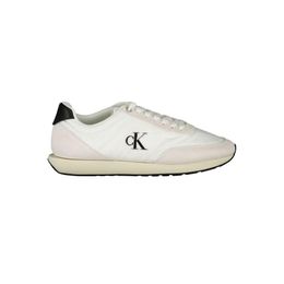 Calvin Klein Wei&szlig;e Polyester Herren Sneaker