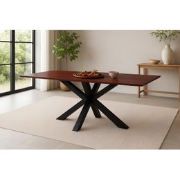 Esstisch RITA / 180x90 / Spider-Gestell Schwarz