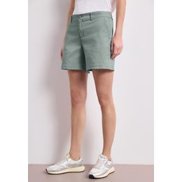 Street One Damen Shortsschwarz mint gr&uuml;n, Gr. 44, unifarben, Web, 97% Baumwolle, 3% Elasthan, Hosen, Middle Waist