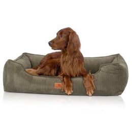 Knuffelwuff orthop&auml;disches Hundebett aus Cord mit Handwebcharakter Nunavut