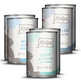 MjAMjAM leckere Mahlzeiten Mixpaket II Katzen-Nassfutter getreidefrei 6x400g