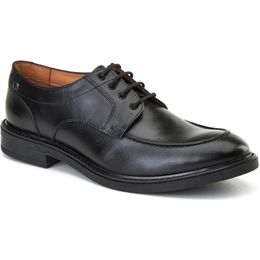 Base London Surrey Leder Herren Schwarz Brogues Schuhe