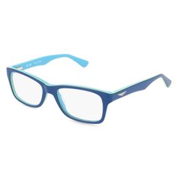 Police VK165 Brille Teenager | Fassung: Vollrand, Quadratisch, Blau Dunkel