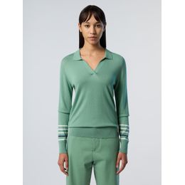 North Sails Pullover Aloe Vera mit V-Ausschnitt