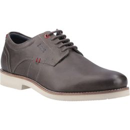 Pod Hampton Leder Herren Schn&uuml;rschuhe Grau