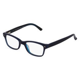 Fielmann BD 404 MOD FLEX CL Brille Teenager | Fassung: Vollrand, Quadratisch, Blau Schwarz