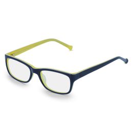 Fielmann OL 006 CL Brille Teenager | Fassung: Vollrand, Quadratisch, Blau Gelb