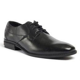 Pod Smyth Leder Herrenschuhe Schwarz Schn&uuml;rschuhe