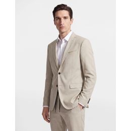 Thomas Goodwin Herren Anzugsakko "Sakko"beige, Gr. 25, unifarben, 60% Polyester, 35% Viskose, 5% Elasthan, Sakkos, im Slim-Fit, 7852-14-2835