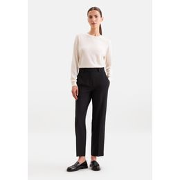 Seidensticker Damen Chinohoseschwarz, Gr. 42, unifarben, 52% Polyester, 43% Schurwolle, 5% Elasthan, Hosen