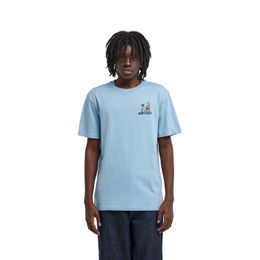 Element Herren T-Shirt "Gardening"faded denim, Gr. S, Obermaterial: 100% Baumwolle., Shirts