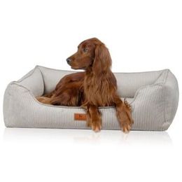 Knuffelwuff orthop&auml;disches Hundebett aus Cord mit Handwebcharakter Nunavut