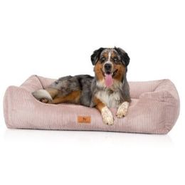 Knuffelwuff Hundebett aus Cord mit Handwebcharakter Olivia