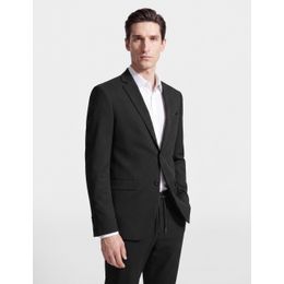 Thomas Goodwin Herren Anzugsakko "Sakko"schwarz, Gr. 30, unifarben, 60% Polyester, 35% Viskose, 5% Elasthan, Sakkos, im Slim-Fit, 7852-14-2835