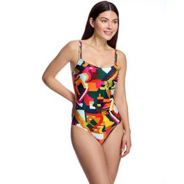 Damen Badeanzug mit geradem Ausschnitt W260181