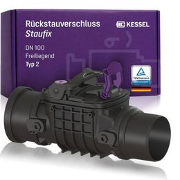 Kessel Staufix R&uuml;ckstaudoppelverschluss 730100 DN 100, freiliegend