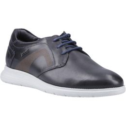 Pod Aston Leder Herren Schn&uuml;rschuhe Navy