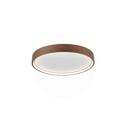 Trio Leuchten Led-Deckenleuchte Doha, Braun, Metall, warmwei&szlig;, kaltwei&szlig;, tageslichtwei&szlig;, 45x5.5x45 cm, Lampen & Leuchten, Innenbeleuchtung, Leuchten nach R&auml;umen, Schlafzimmerlampen