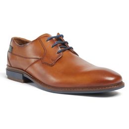 Pod Smyth Leder Herren Cognac Schn&uuml;rschuhe