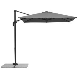 Schneider Ampelschirm, Anthrazit, Textil, 230x239x300 cm, 360&deg; drehbar, lichtecht, UV-best&auml;ndig, verrottungsfest, mit Bel&uuml;ftung, Sonnen- & Sichtschutz, Sonnenschirme, Ampelschirme