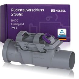 Kessel R&uuml;ckstauverschluss Staufix 73070 DN70 aus Kunststoff