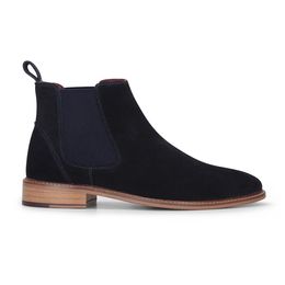 London Brogues Chelsea-Stiefeletten zum Hineinschl&uuml;pfen aus Wildleder in Marineblau f&uuml;r Herren
