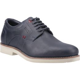 Pod Hampton Leder Herren Schn&uuml;rschuhe Navy