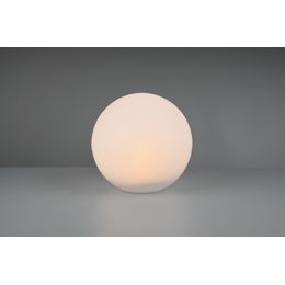 REALITY Melo Solar-Kugelleuchte LED Wei&szlig;, 1-flammig, Fernbedienung, Farbwechsler