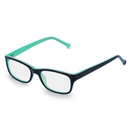Fielmann OL 006 CL Brille Teenager | Fassung: Vollrand, Quadratisch, Schwarz Gr&uuml;n