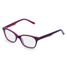 Fielmann OL 001 CL Brille Teenager | Fassung: Vollrand, Quadratisch, Lila Pink