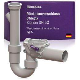 Kessel R&uuml;ckstaudoppelverschluss Staufix 73052 DN 50, mit Geruchsverschluss und Waschmaschinena.
