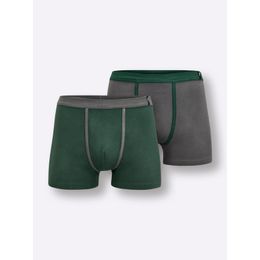w&auml;schepur men Herren Hose kurz, anthrazit + moos, Gr&ouml;&szlig;e 12