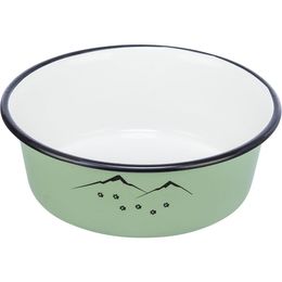 Trixie Napf Emaille gr&uuml;n 2 x 900ml / &oslash; 17cm