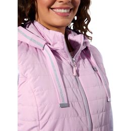 WITT Damen Steppweste mit Glitzer-Details, ros&eacute;, Gr&ouml;&szlig;e 46