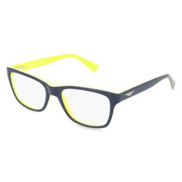 Police VK166 Brille Teenager | Fassung: Vollrand, Quadratisch, Blau Gelb
