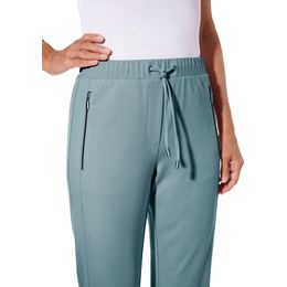WITT Damen Jerseyhose mit Rei&szlig;verschluss-Taschen, jade, Gr&ouml;&szlig;e 52
