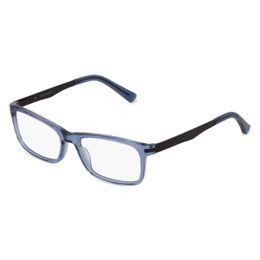 Fielmann OU 011 FLEX CL Brille Teenager | Fassung: Vollrand, Quadratisch, Blau Transparent