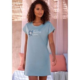 Vivance Dreams by Lascana Damen Nachthemd, graublau, Gr&ouml;&szlig;e 32/34