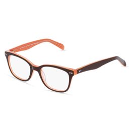 Fielmann OL 009 CL Brille Teenager | Fassung: Vollrand, Quadratisch, Braun Orange