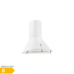 Klarstein Lumio Primo Retro-Dunstabzugshaube 60cm 490 m&sup3;/h LED-Leuchten Wei&szlig;