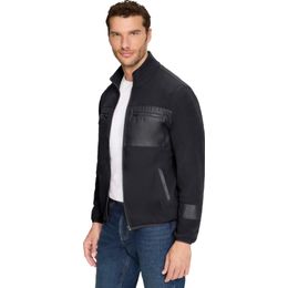 Marco Donati Herren Fleecejacke mit 4 Taschen, schwarz, Gr&ouml;&szlig;e 48/50