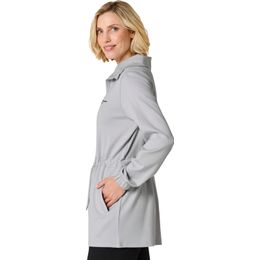 Catamaran Damen Sweatjacke , auf Taillenh&ouml;he weitenregulierbar, grau-meliert, Gr&ouml;&szlig;e 36/38