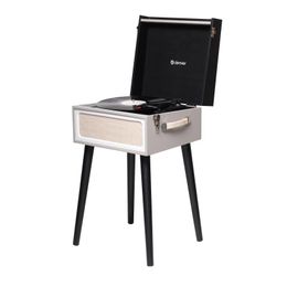 Denver VPR-250 Plattenspieler&ndash;FM-Radio, Bluetooth, USB-Recording, grau