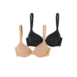 Schiesser Damen B&uuml;gel-BH BH mit Schale - Unique Micro 2er Pack