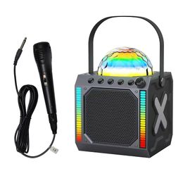 Denver BTM-618 Bluetooth Lautsprecherbox&ndash;Discolicht, Mikrofon, schwarz