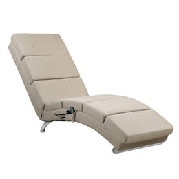 Casaria Relaxliege London Sand mit Massage- & Heizfunktion