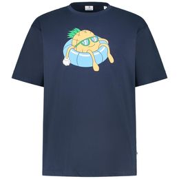 Herren Gro&szlig;e Gr&ouml;&szlig;en | Pfundskerl T-Shirt mit Motiv-Print Farbe dunkelblau Gr&ouml;&szlig;e: 5XL