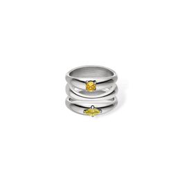 PURELEI Soft Curve Ring Set